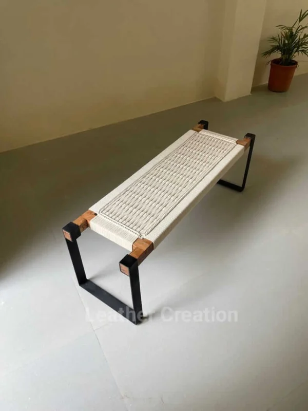 Modern Entryway Bench • Woven Bench • End Bench • Metal Bench • Charpoy ...